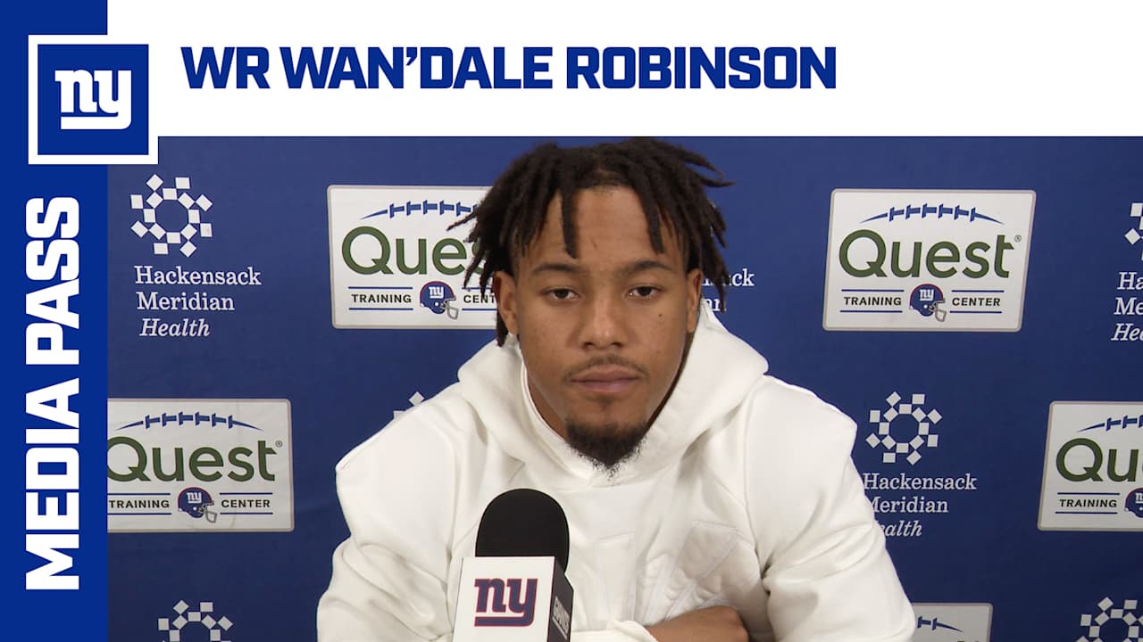 WR Wan'Dale Robinson: 'We know we've got to execute in the red zone'