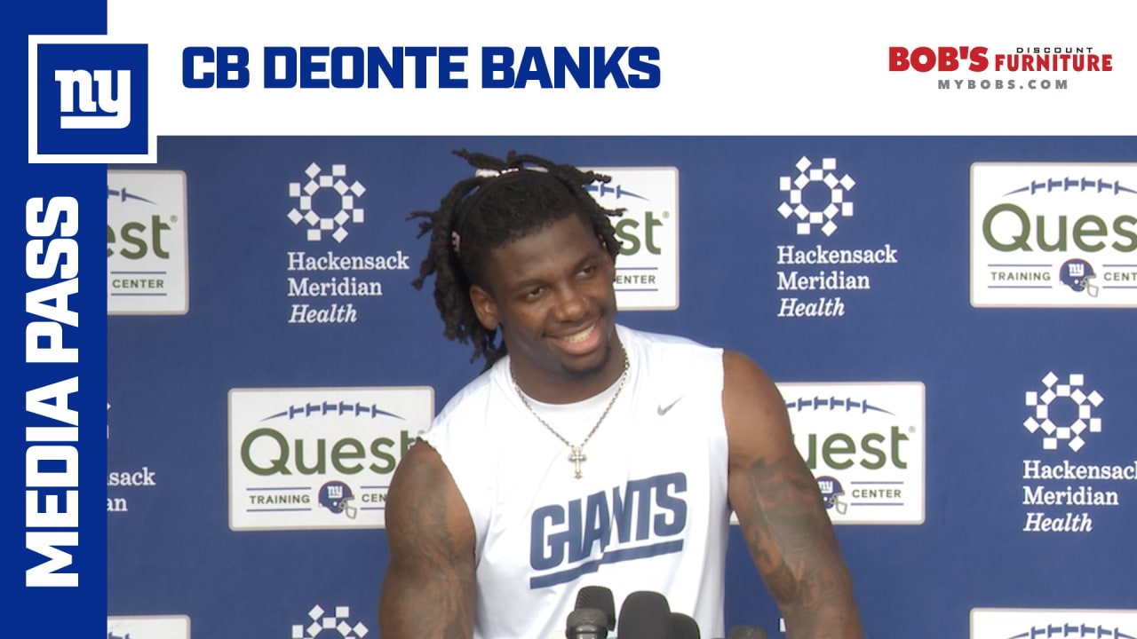 CB Deonte Banks on the team's DBs: 'We motivate each other and compete every day'