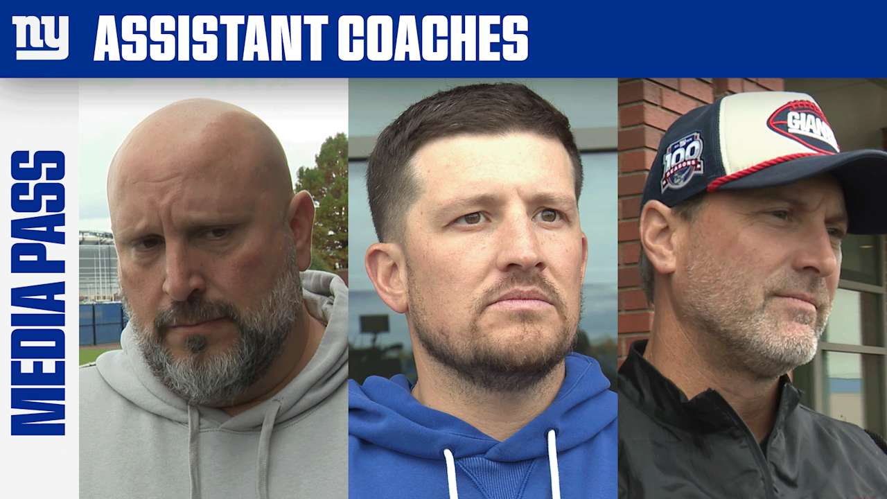 Giants assistant coaches address the media ahead of Week 9