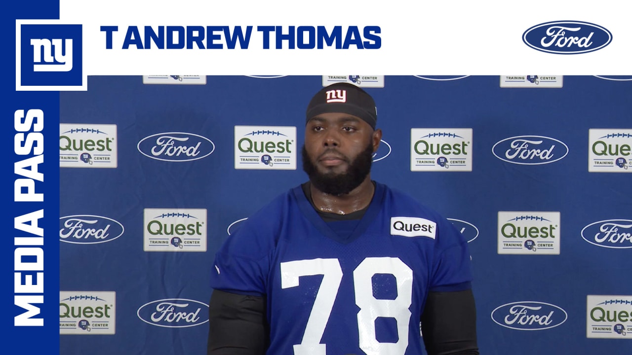 OT Andrew Thomas on goals for 2024 season