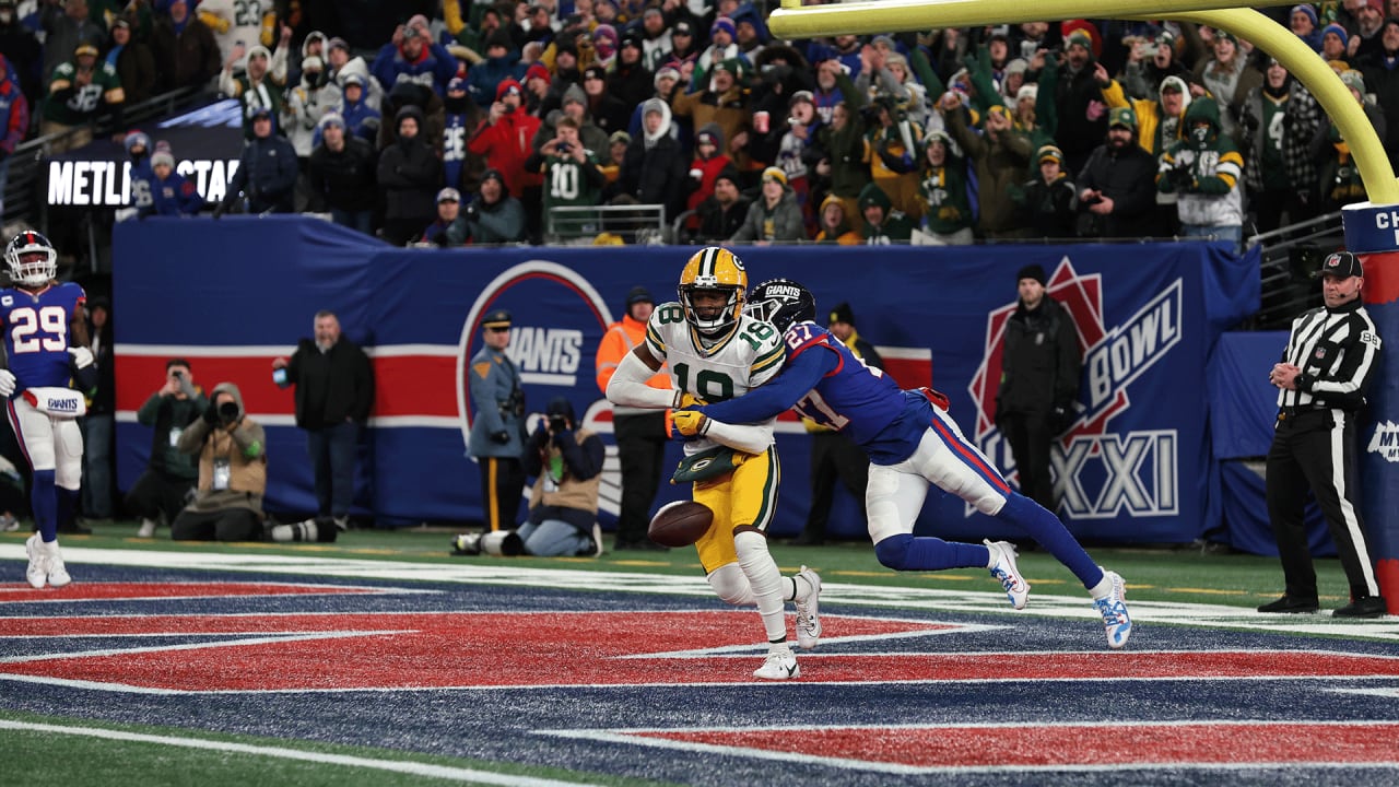 Deonte Banks' pass breakup prevents Packers' go ahead TD | Giants vs ...