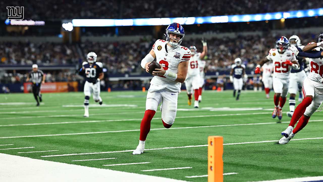 Drew Lock scrambles 28 yards down to goal line | Giants vs. Cowboys Highlights