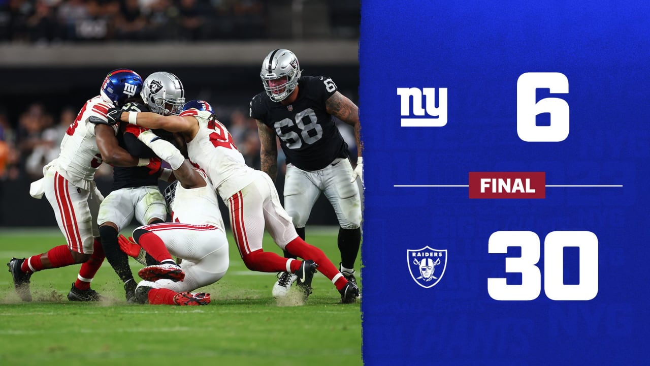 Instant Analysis: Giants fall to Raiders, 30-6