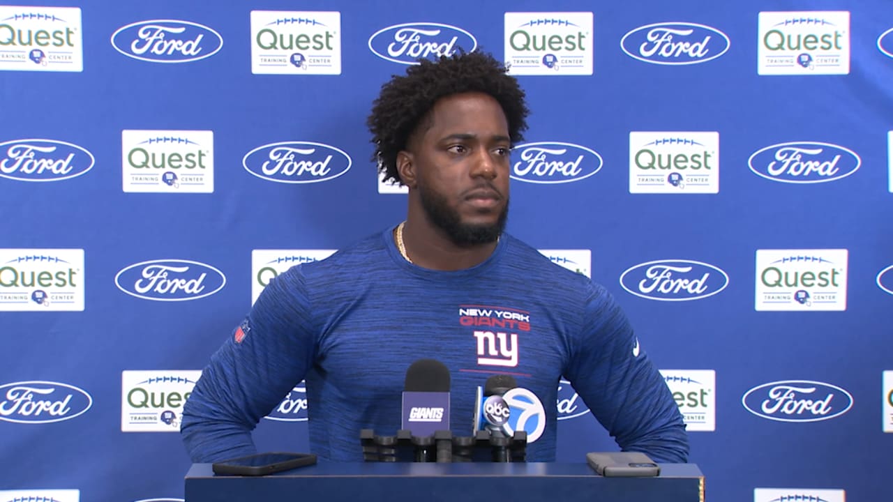 Quotes: Asst. GM Brandon Brown, HC Brian Daboll, RB Tyrone Tracy
