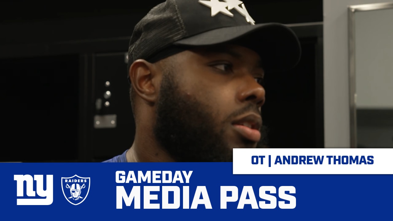 OT Andrew Thomas on first game back