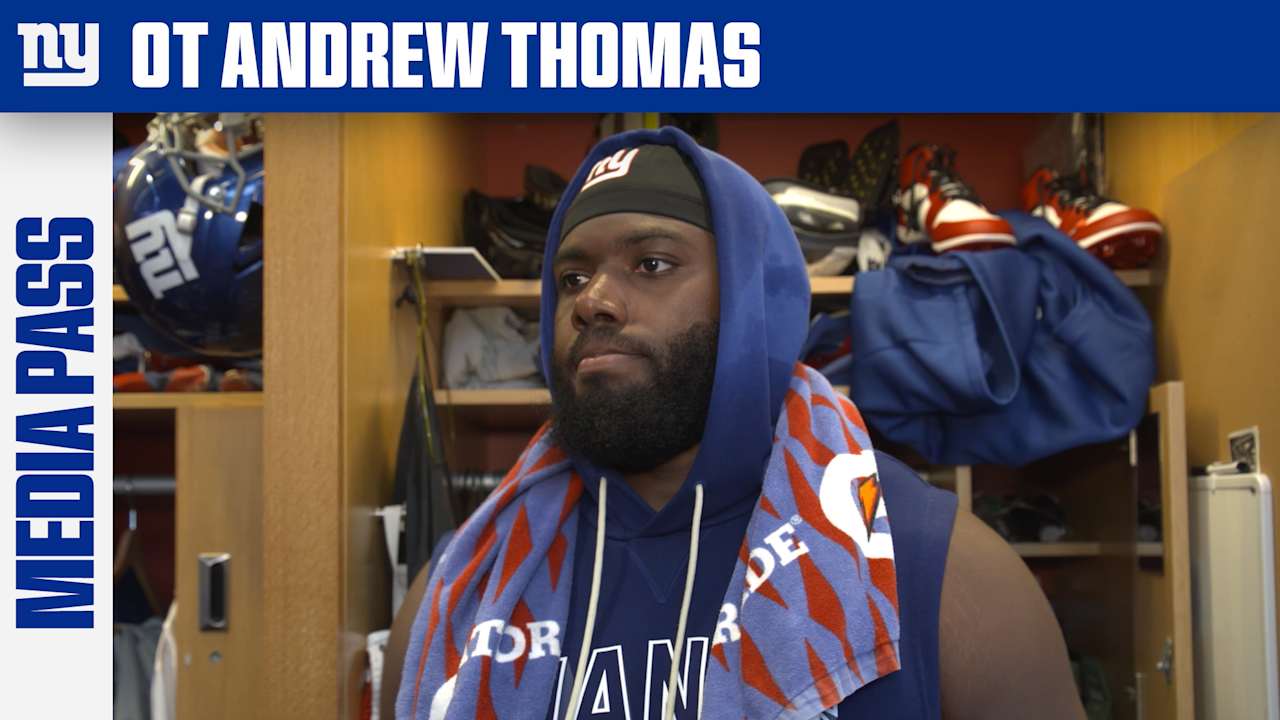 OT Andrew Thomas: 'It was exciting to be back out there'