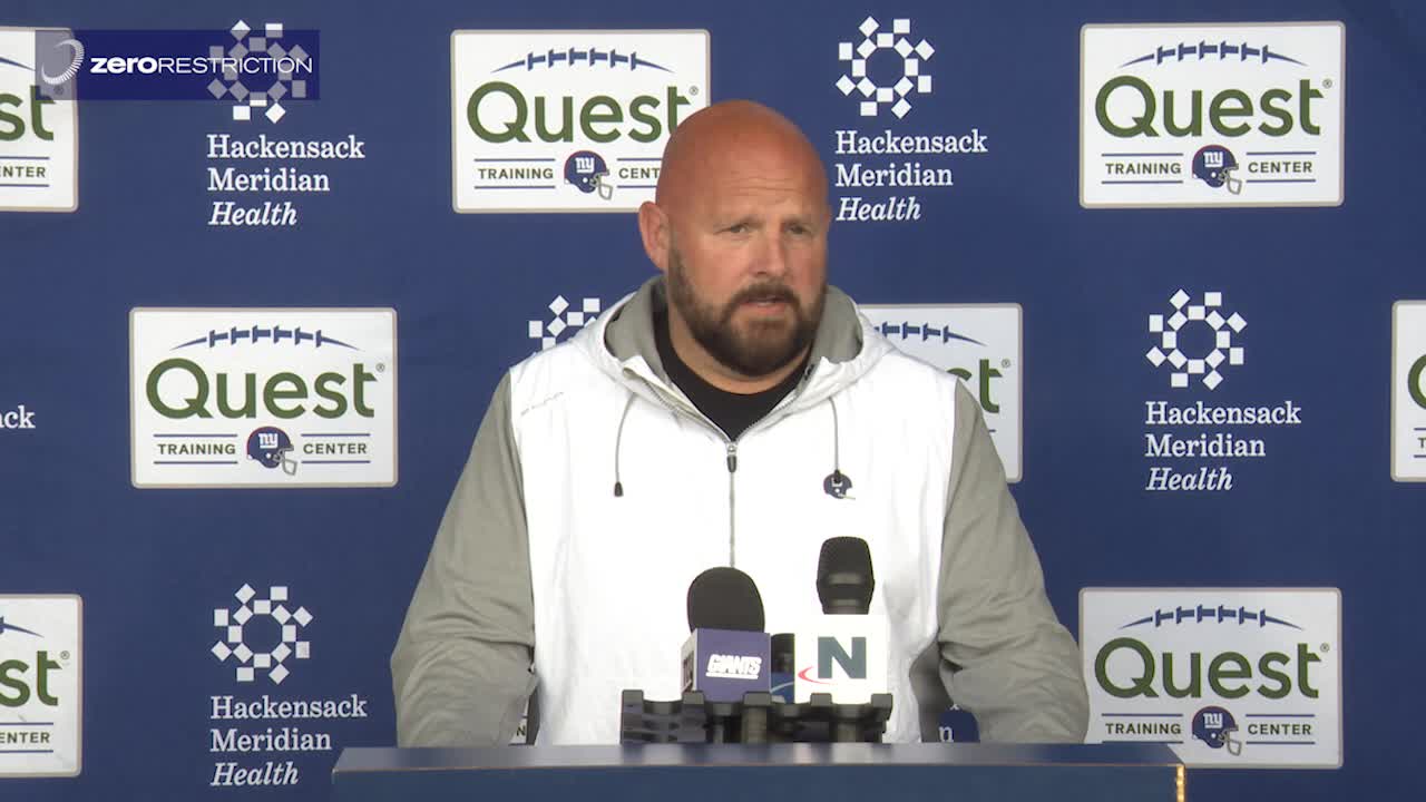 Quotes: Coach Brian Daboll, TE Theo Johnson, RB Tyrone Tracy Jr., LB ...