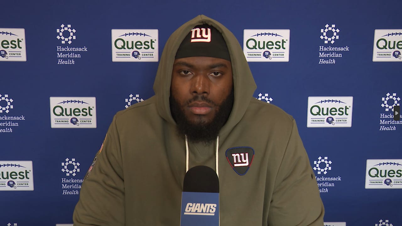 Quotes (11/18): OT Andrew Thomas, RB Tyrone Tracy Jr.