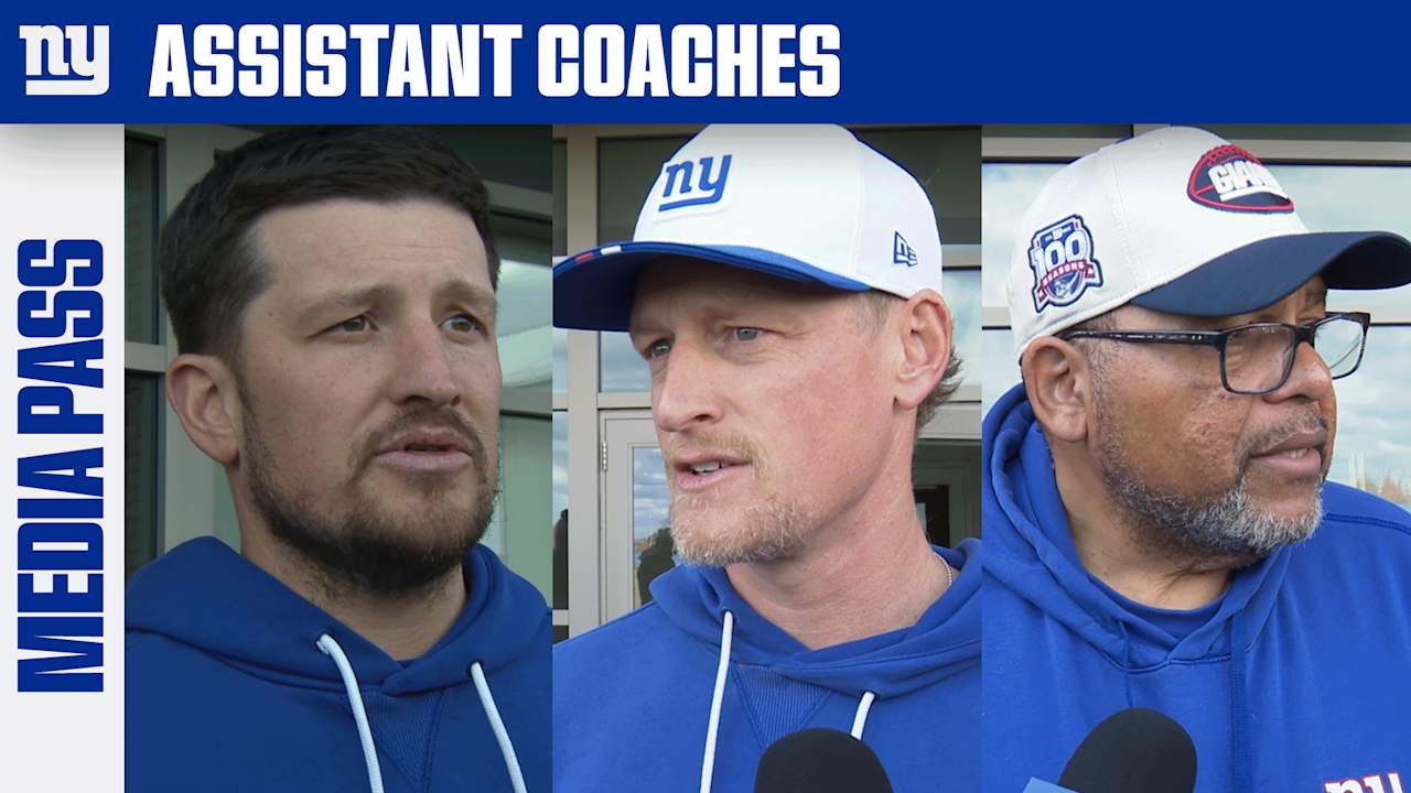 Giants assistants address the media