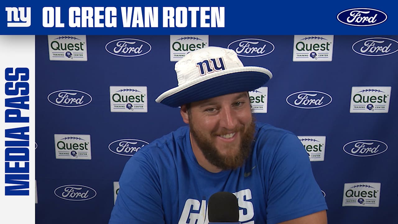 OL Greg Van Roten on development of John Michael Schmitz, Evan Neal