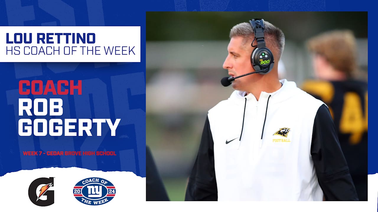 Giants name Cedar Grove’s Gogerty Coach of the Week