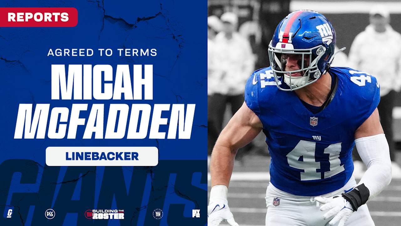 Reports: Giants agree to terms with LB Micah McFadden, pending physical