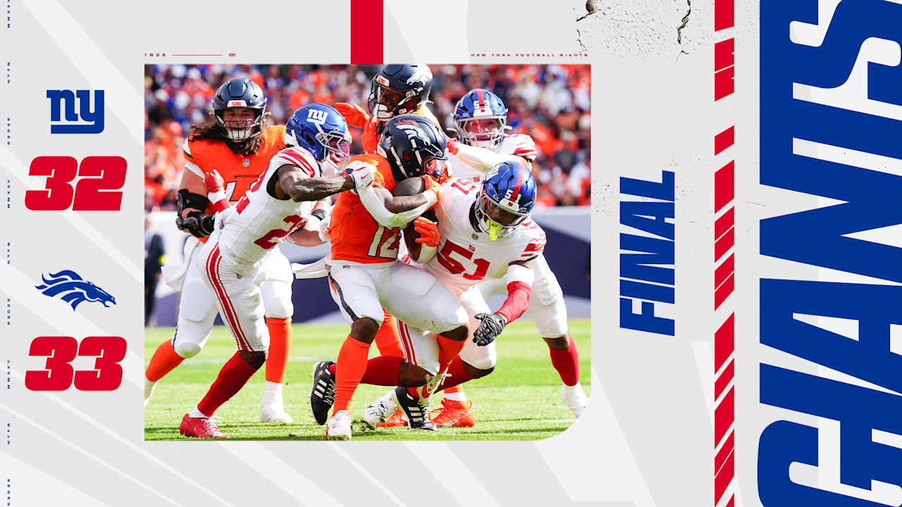 Instant Analysis: Giants fall to Broncos, 33-32