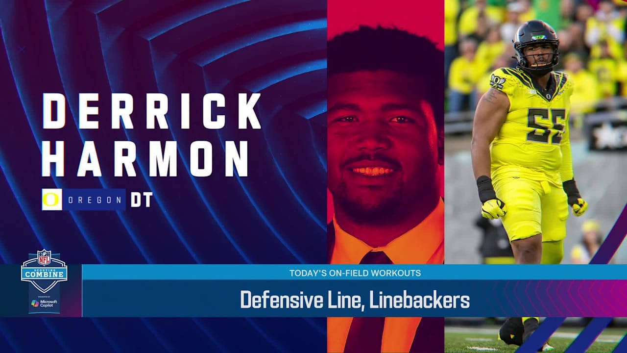 Oregon DL Derrick Harmon 2025 NFL Scouting Combine Workout
