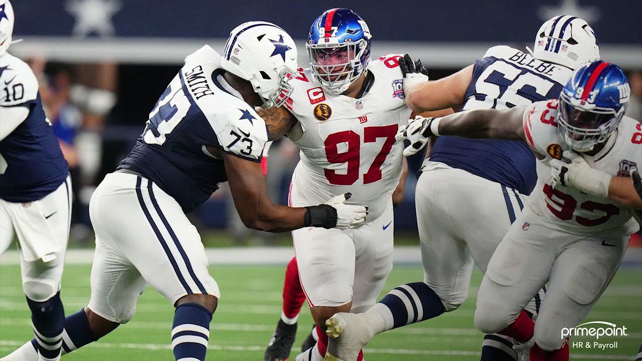 Dexter Lawrence, Theo Johnson go to IR; Giants sign DL Cory Durden from ...