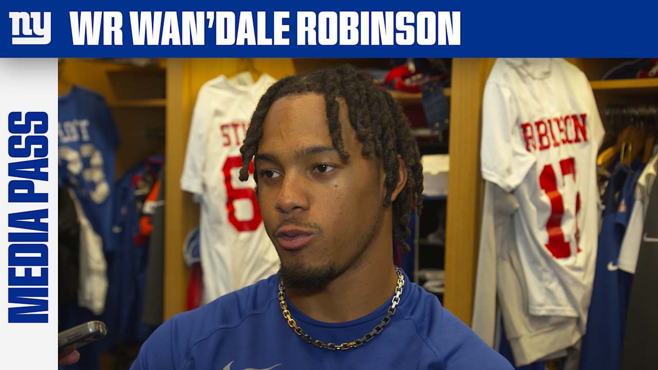 WR Wan'Dale Robinson on Mike Kafka's leadership