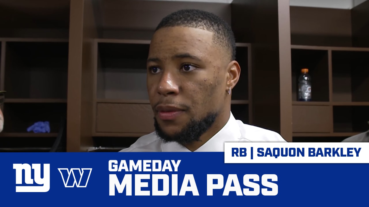 RB Saquon Barkley: 'It felt great to get a win'