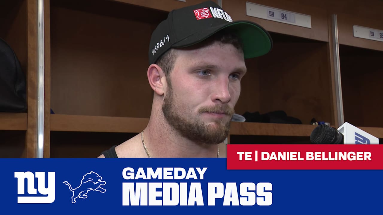 TE Daniel Bellinger on performance in Detroit