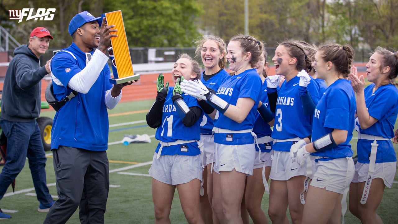 Giants celebrate continued growth of Girls Flag Football on National ...