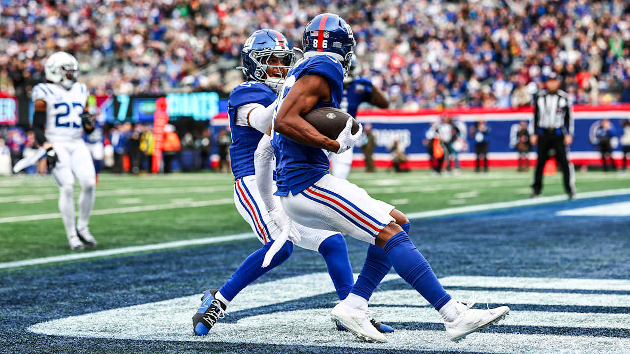 Darius Slayton catches 32-yard TD from Drew Lock | Giants vs. Colts ...