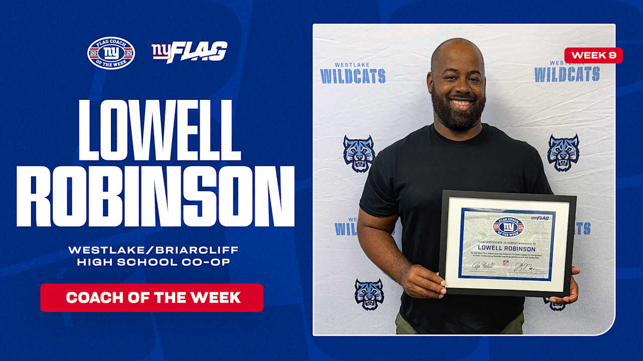Giants name Westlake's Lowell Robinson Girls Flag Football Coach of the ...