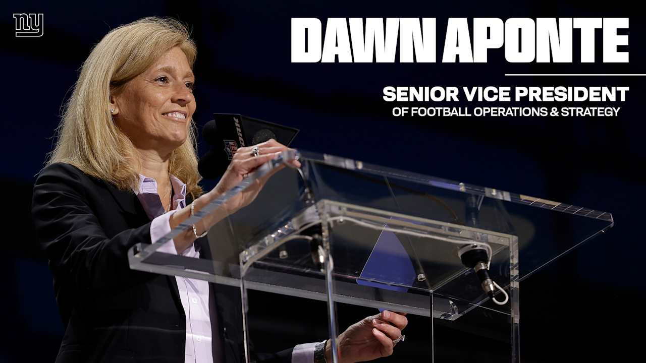 Giants hire Dawn Aponte as senior vice president of football operations ...