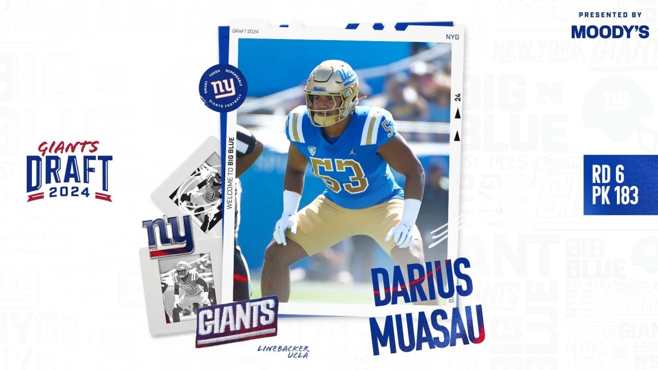 2024 NFL Draft: Linebacker Darius Muasau, UCLA, Round 6, Pick 183