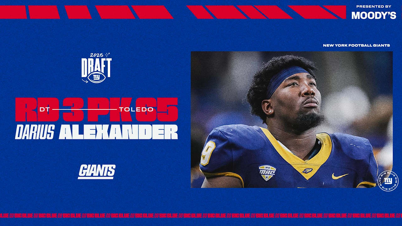 2025 NFL Draft: DL Darius Alexander, Toledo, Round 3, Pick 65