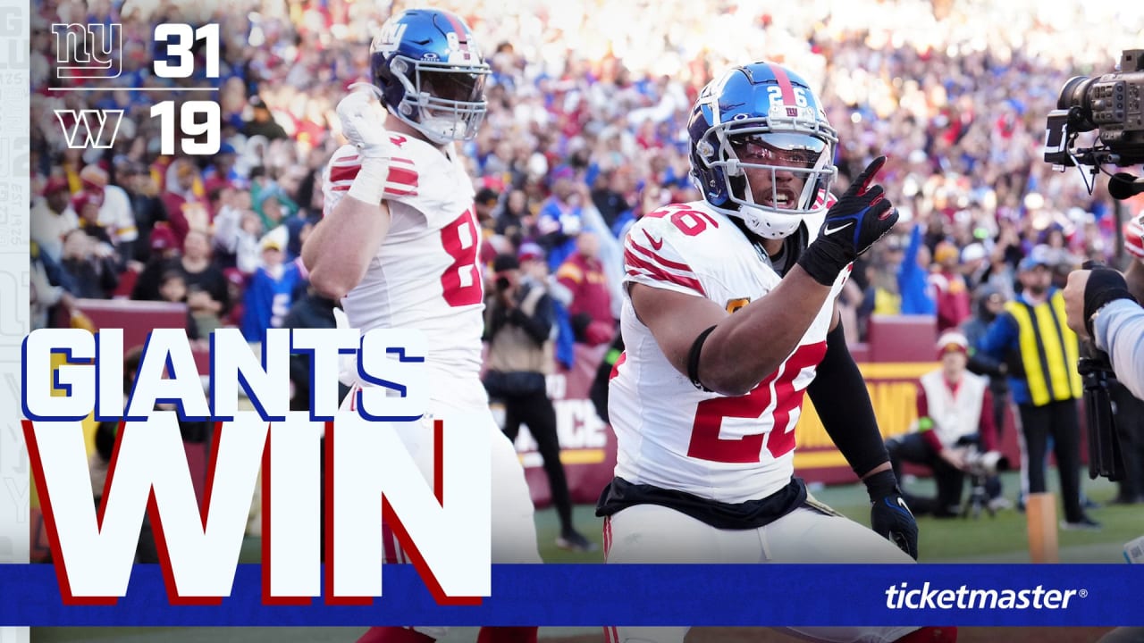 Instant Analysis: Giants defeat Commanders, 31-19
