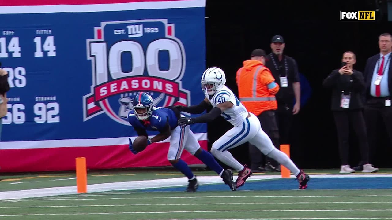 Malik Nabers makes diving sideline catch | Giants vs. Colts Highlights
