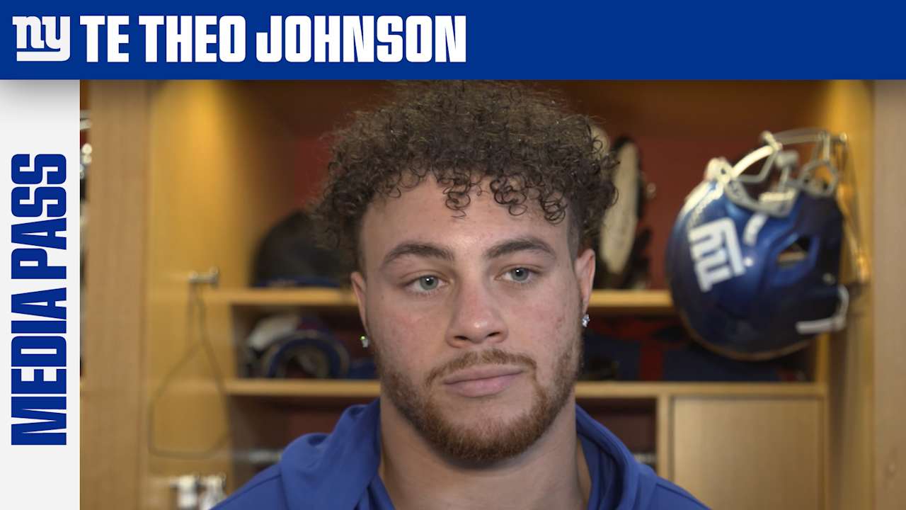 TE Theo Johnson: 'I want to get the most out of myself every single day'