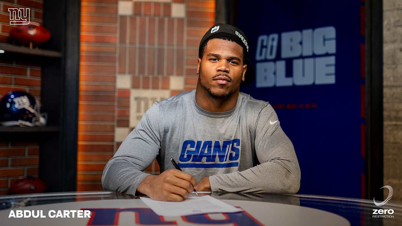 Abdul Carter, No. 3 overall draft pick, signs rookie contract