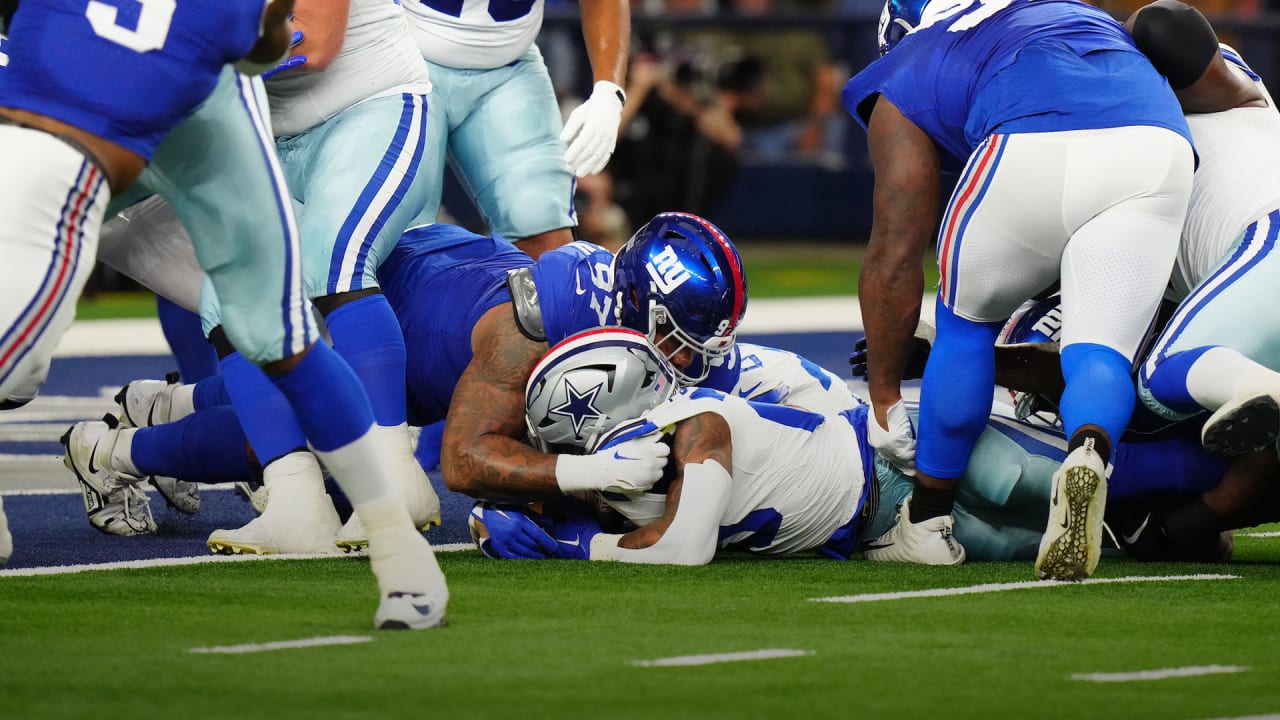Giants defense stuffs Tony Pollard for goal-line stand | Giants vs ...