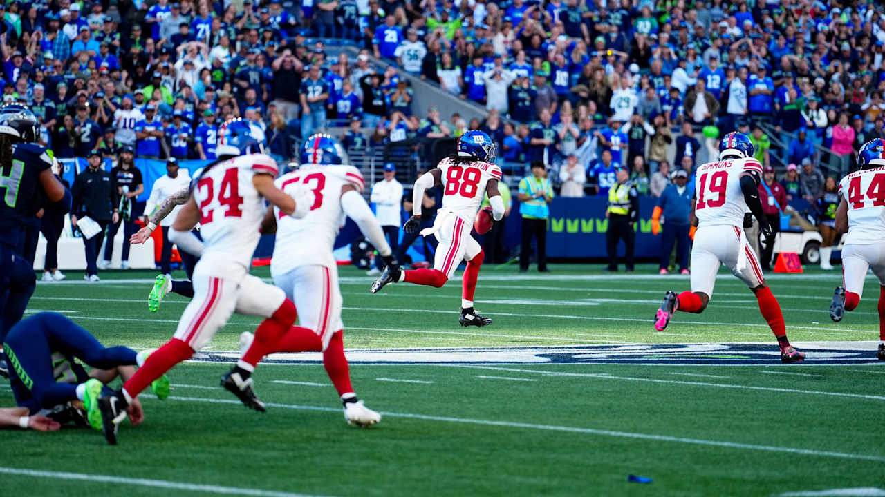 MUST-SEE: Isaiah Simmons blocks FG, Bryce Ford-Wheaton returns for TD | Giants vs. Seahawks ...