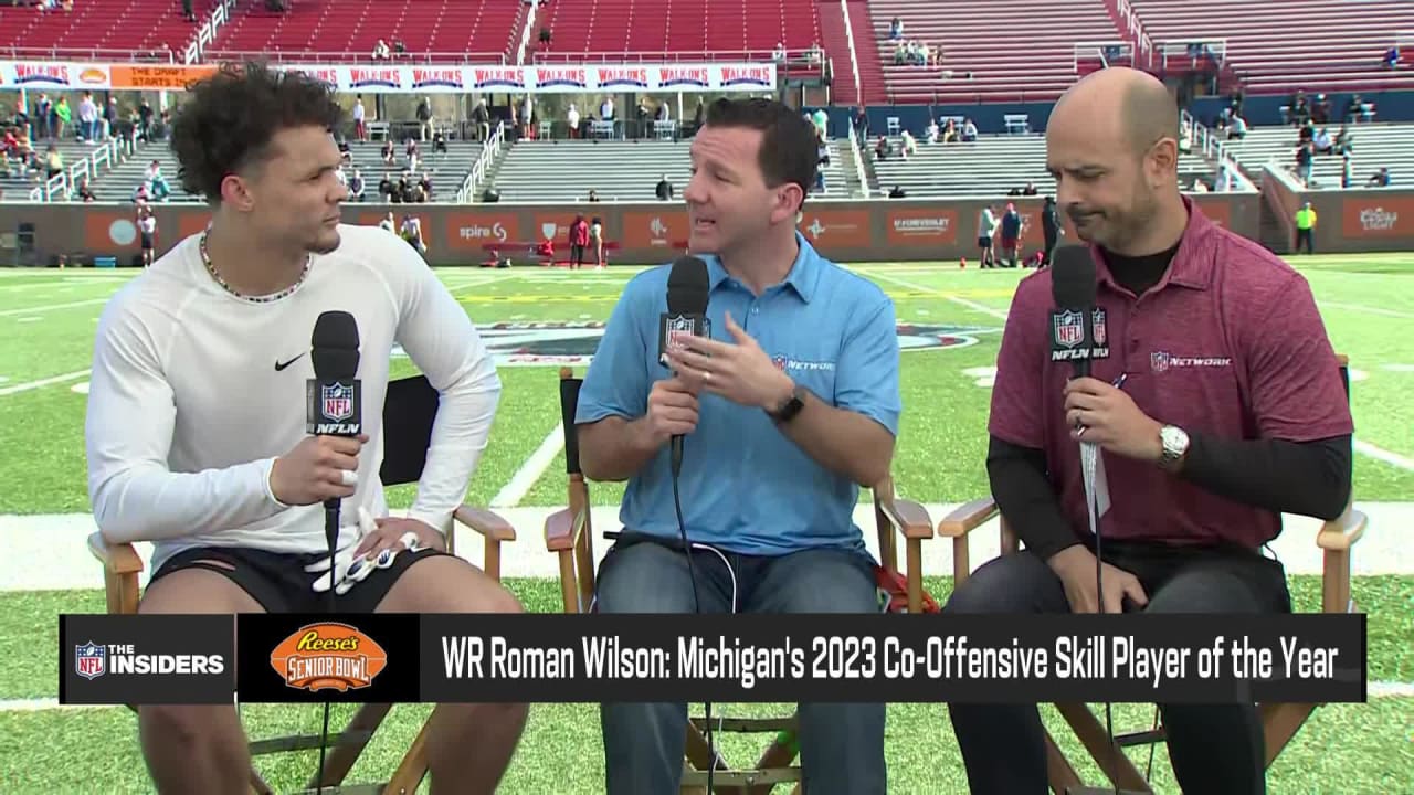 Michigan WR Roman Wilson joins 'The Insiders' from 2024 Senior Bowl