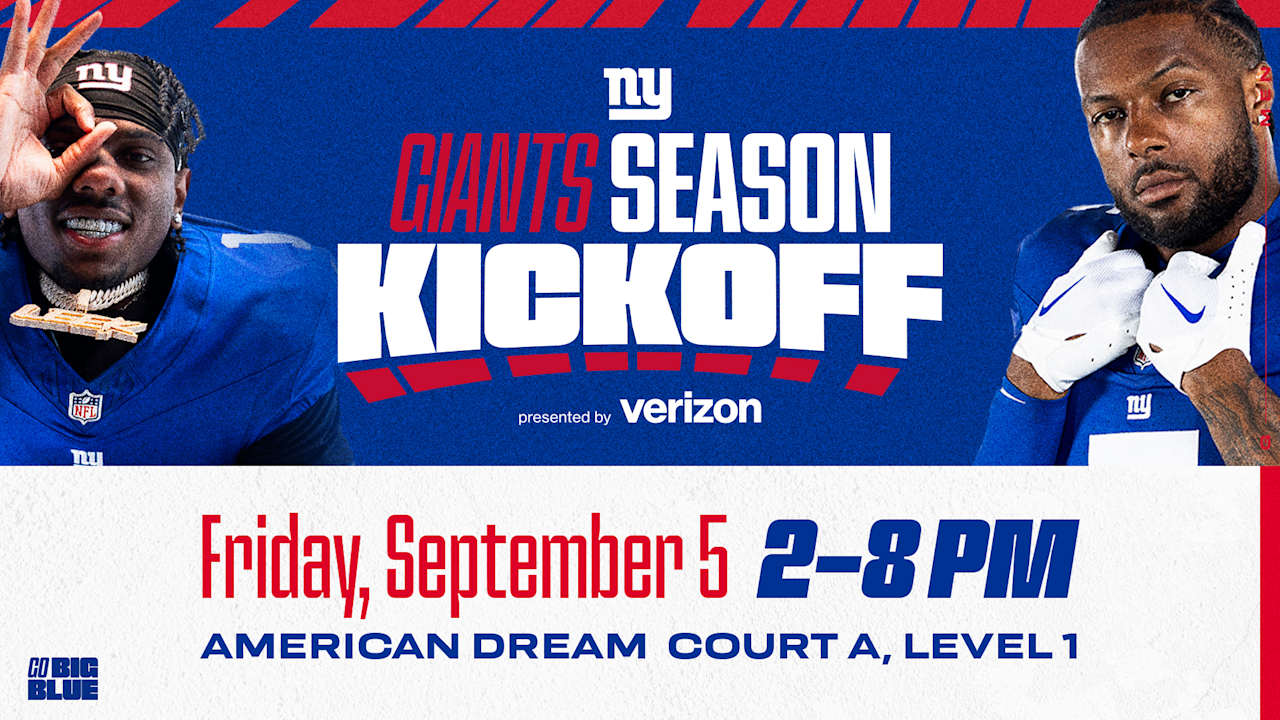 New York Giants announce Season Kickoff Event presented by Verizon