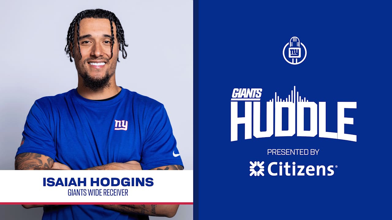 Giants Huddle | Isaiah Hodgins