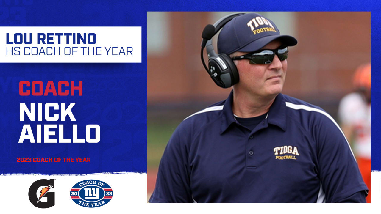 Giants Name Tioga Central's Aiello Coach of the Year