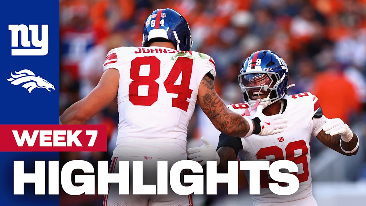 Highlights: Denver Broncos 33, New York Giants 32