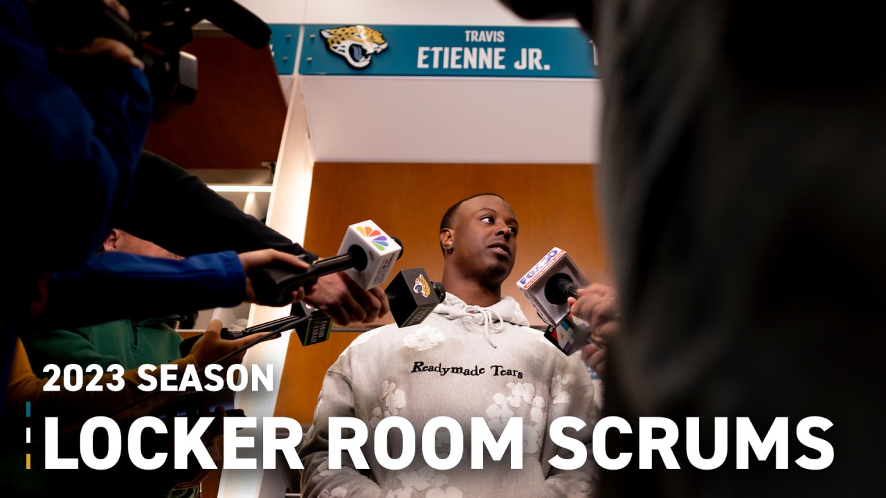 Travis Etienne Jr., Christian Kirk, Andre Cisco, Foye Oluokun and Trevor Lawrence Media ...