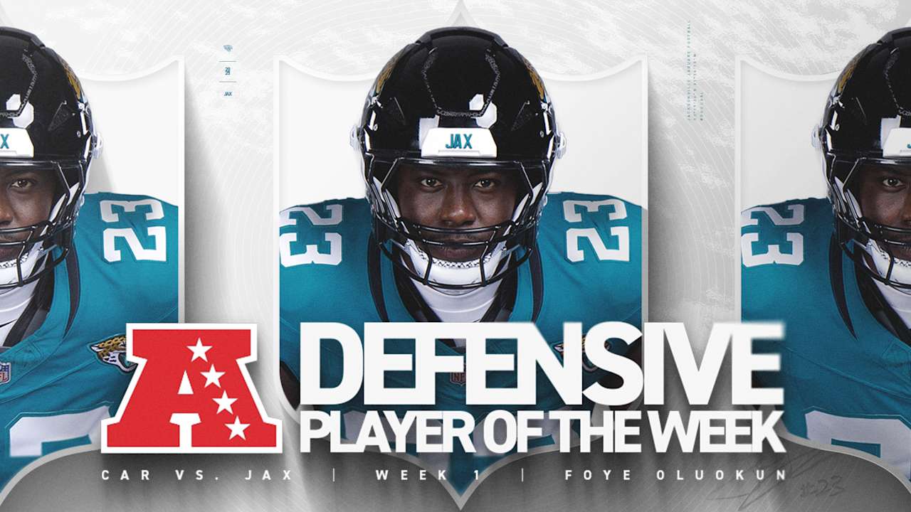 Jaguars LB Foye Oluokun Named AFC Defensive Player of the Week