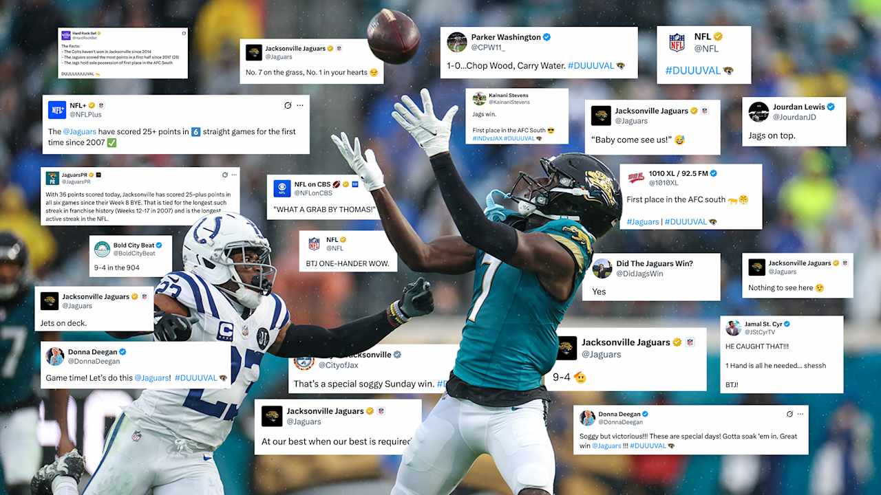 2025 Week 14 Victory Monday: Social Reactions to the Jaguars' Win vs. Colts