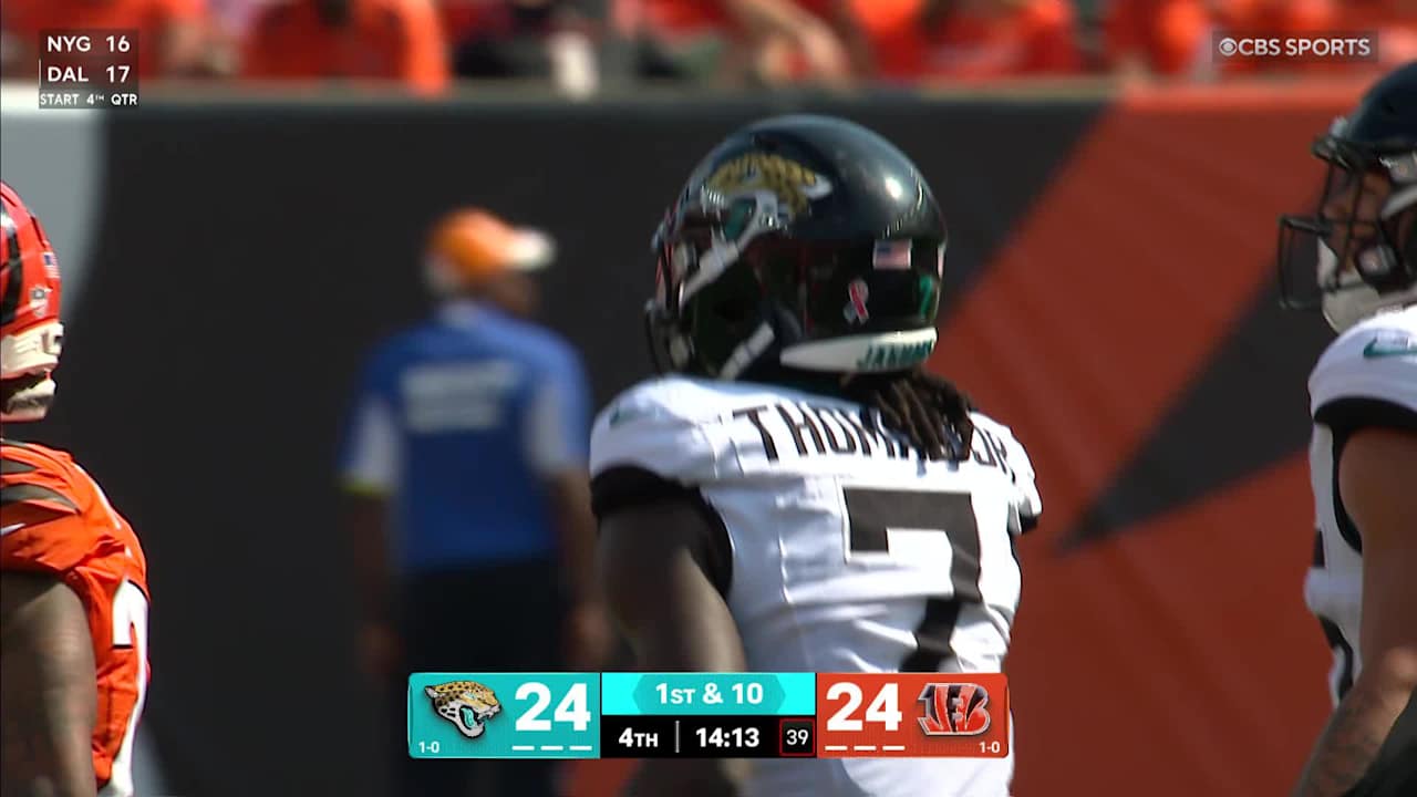 HIGHLIGHT | Brian Thomas Jr. 17-Yard Catch | Week 2 Jaguars vs. Bengals - September 14th, 2025 ...