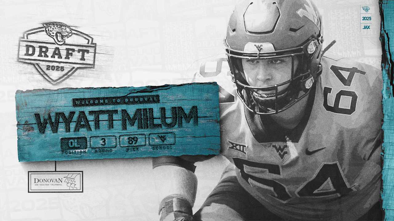 Jaguars Select Wyatt Milum No. 89 Overall in NFL Draft