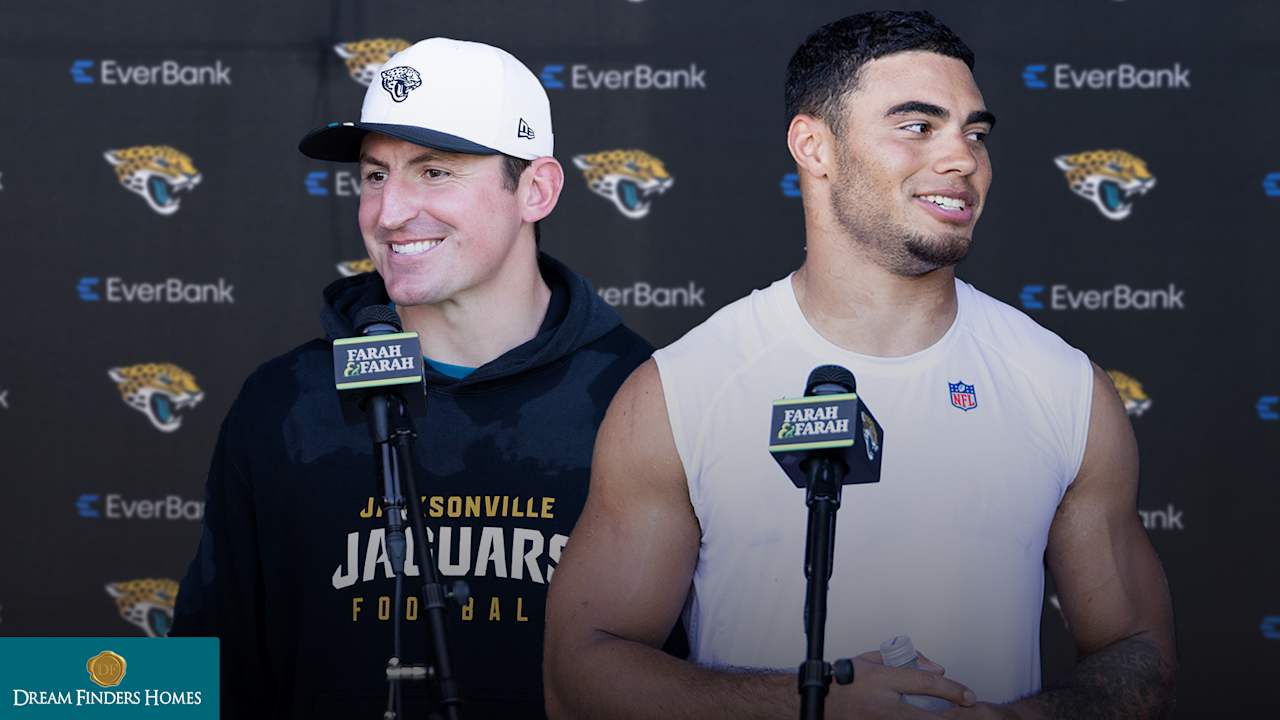 Grant Udinski and Brenton Strange Press Conference | 2025 Jaguars ...