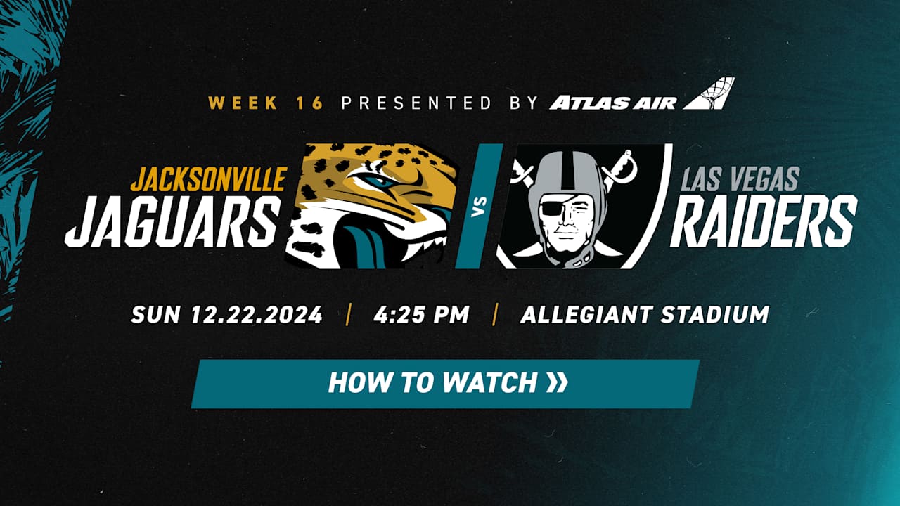 Jaguars vs. Raiders: How to Watch NFL Week 16