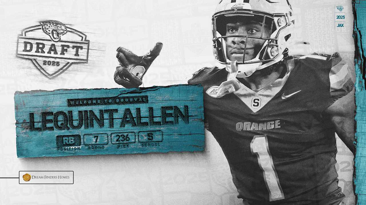 Jaguars Select LeQuint Allen is the Jaguars No. 236 Overall