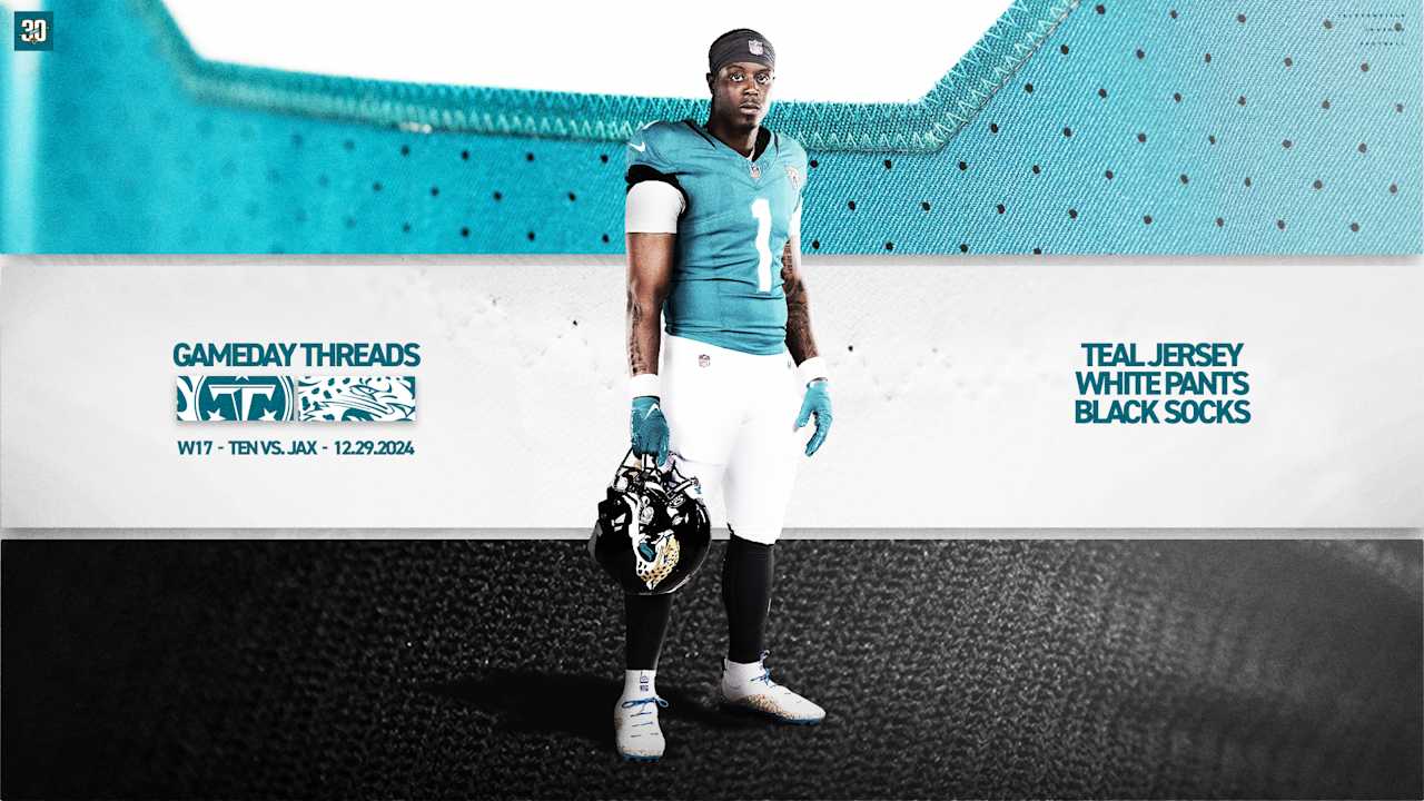 PHOTOS | 2024 Uniform Reveal: Week 17, Titans at Jaguars