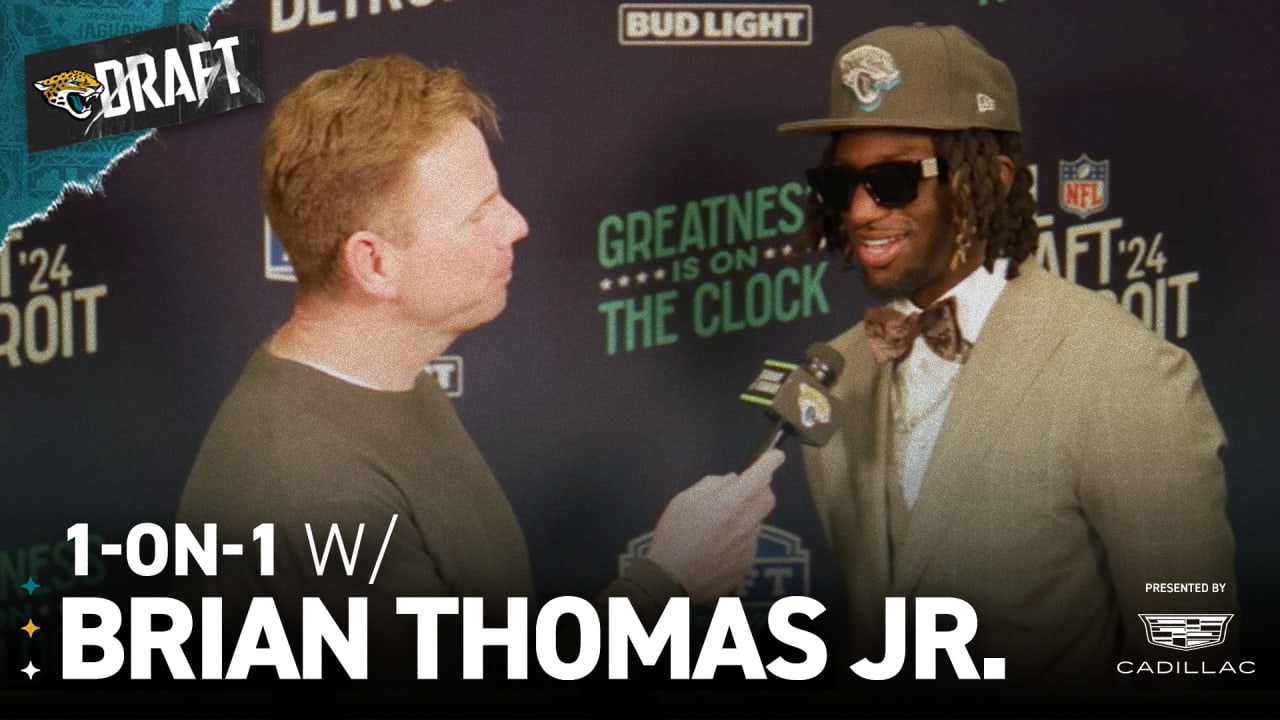 Brian Thomas Jr. Reacts to Being Drafted 23rd Overall | Jacksonville ...