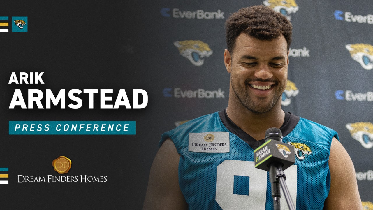 DE Arik Armstead Speaks to the Media Following the First Day of Joint ...